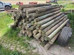 LARGE QTY OF 8’ FENCE POSTS - Shackelton Auctions Inc.