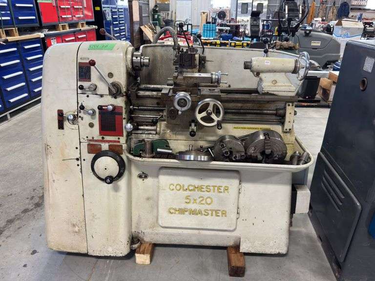 COLCHESTER 5X20 CHIPMASTER METAL LATHE - Shackelton Auctions Inc.