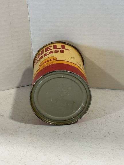 SHELL PRESSURE GUN GREASE POUND CAN - FULL - Shackelton Auctions Inc.