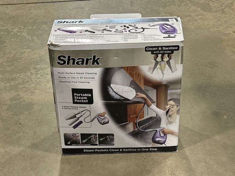 SHARK PORTABLE STEAM POCKET SYSTEM - Shackelton Auctions Inc.