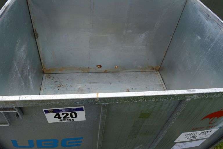 Collapsible Metal Bin - Shackelton Auctions Inc.