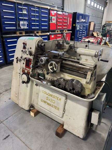 COLCHESTER 5X20 CHIPMASTER METAL LATHE - Shackelton Auctions Inc.