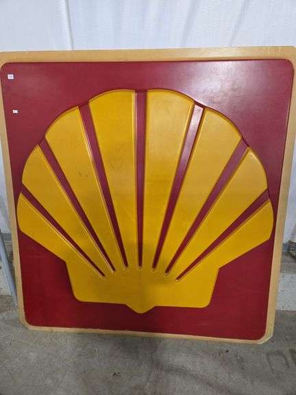 SHELL EMBOSSED PLASTIC LIGHTED SIGN PANEL - 56" X 60" - Shackelton ...