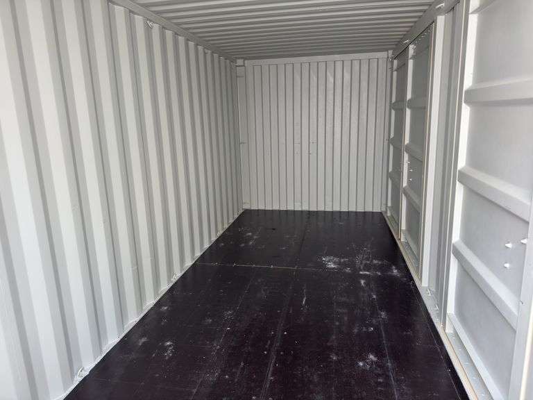 NEW 20’ STEEL SEA CONTAINER WITH SIDE DOORS - Shackelton Auctions Inc.