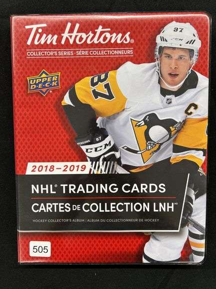 BINDER OF UD TIM HORTONS 2018 HOCKEY CARDS - Shackelton Auctions Inc.