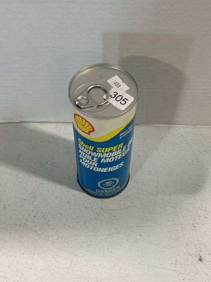 SHELL SNOWMOBILE OIL 500 ML CAN - FULL - Shackelton Auctions Inc.