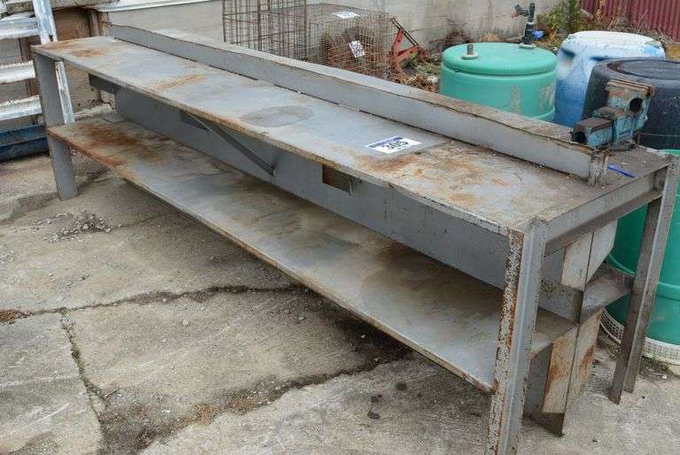 Heavy Steel Work Bench with 5" Vise - Shackelton Auctions Inc.