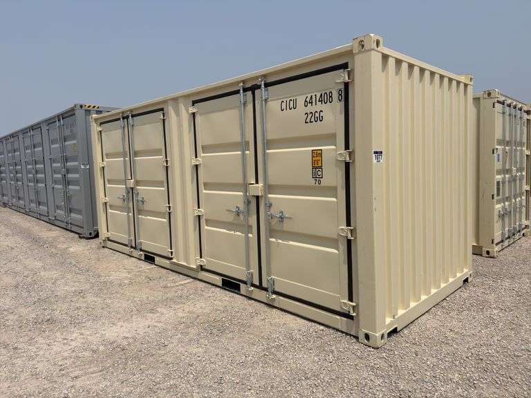 NEW 20’ STEEL SEA CONTAINER WITH SIDE DOORS - Shackelton Auctions Inc.