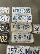 LOT OF ONTARIO LICENCE PLATES - Shackelton Auctions Inc.