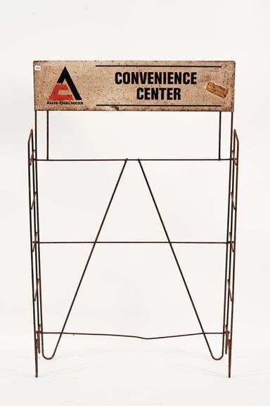ALLIS-CHALMERS CONVENIENCE CENTER DISPLAY RACK - Shackelton Auctions Inc.
