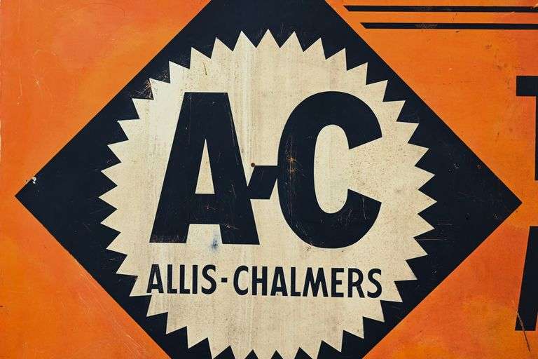 1950'S ALLIS-CHALMERS TRACTOR MACHINERY SST DEALER SIGN - Shackelton ...