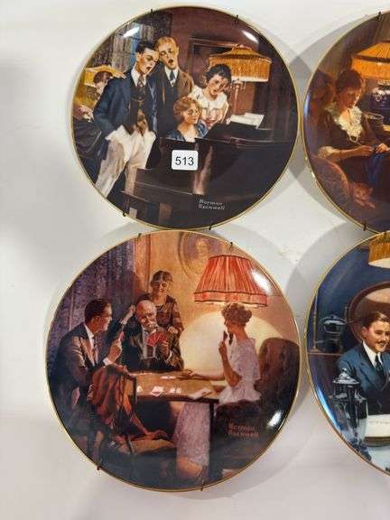 6 NORMAN ROCKWELL COLLECTOR PLATES & BOXES - Shackelton Auctions Inc.