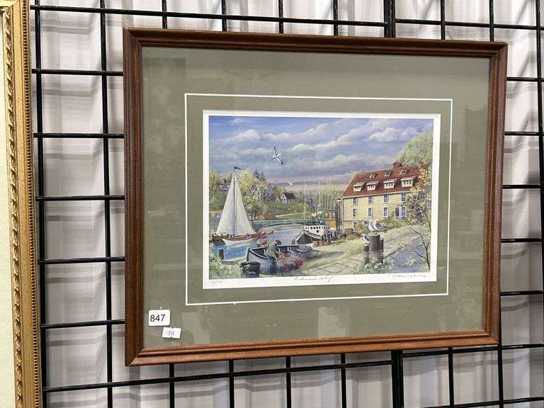 FRAMED, NUMBERED AND SIGNED PETER ROBSON PRINT - 20"X16" - Shackelton ...