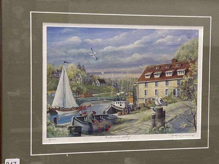 FRAMED, NUMBERED AND SIGNED PETER ROBSON PRINT - 20"X16" - Shackelton ...