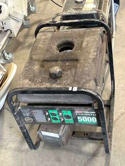 COLEMAN POWERMATE 5000 PORTABLE GENERATOR - Shackelton Auctions Inc.