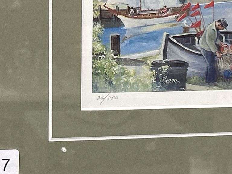 FRAMED, NUMBERED AND SIGNED PETER ROBSON PRINT - 20"X16" - Shackelton ...