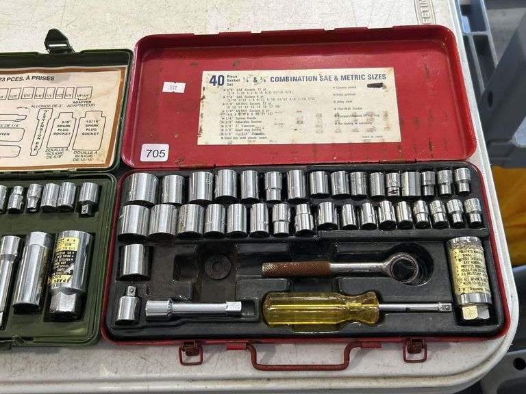 TWO SOCKET SETS - NOT COMPLETE - Shackelton Auctions Inc.