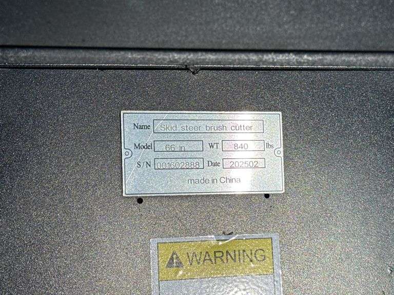 GREATBEAR SKID STEER 66'' BRUSH CUTTER - Shackelton Auctions Inc.