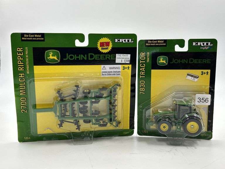 JOHN DEERE 7830 TRACTOR AND 2700 MULCH RIPPER ERTL 1/64 - Shackelton ...