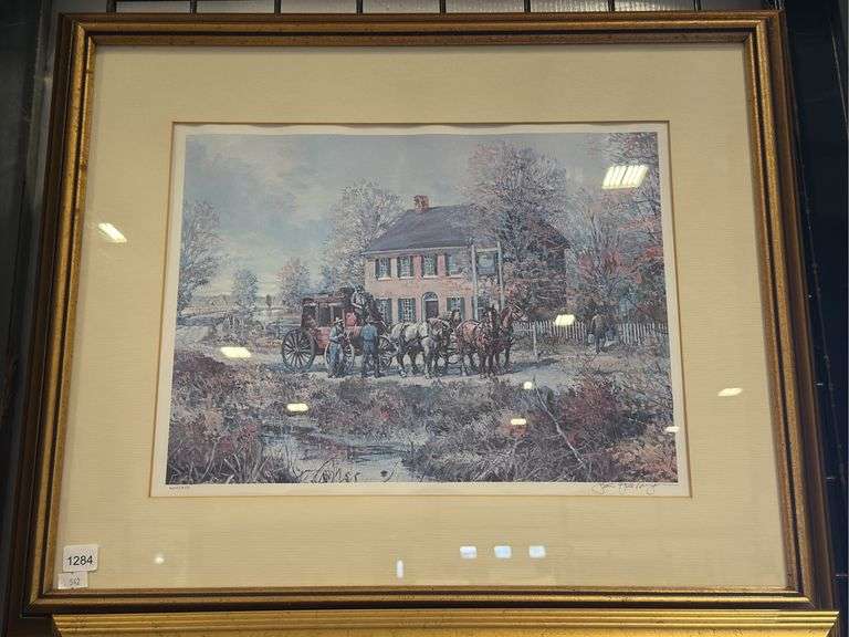 FRAMED, SIGNED & NUMBERED PETER SNYDER PRINT - 23" X 21" - Shackelton ...