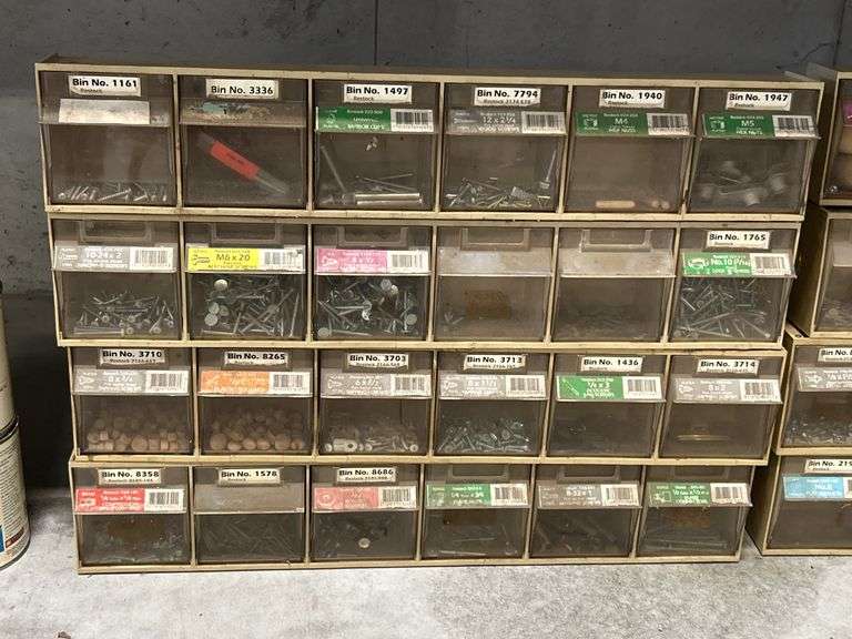 HARDWARE BINS AND CONTENTS - Shackelton Auctions Inc.