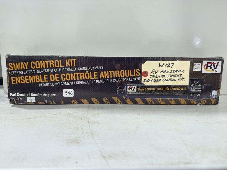 SWAY CONTROL KIT PART NUMBER 22-1999 - Shackelton Auctions Inc.