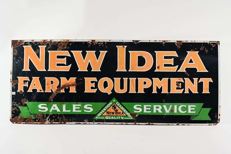 NEW IDEA FARM EQUIPMENT SALES & SERVICE SSP SIGN - Shackelton Auctions Inc.