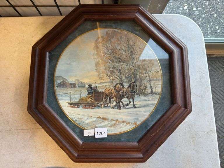 FRAMED COLLECTOR PLATE - Shackelton Auctions Inc.