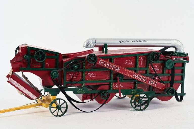 GOODISON WINDSTACKER THRESHING MACHINE WOODEN MODEL - Shackelton ...