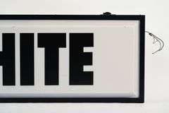 WHITE DOUBLE SIDED LIGHTED DEALER SIGN - Shackelton Auctions Inc.