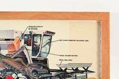 FRAMED 1970'S ALLIS-CHALMERS GLEANER L2/M2 COMBINES DEALERSHIP POSTER ...