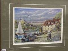 FRAMED, NUMBERED AND SIGNED PETER ROBSON PRINT - 20"X16" - Shackelton ...