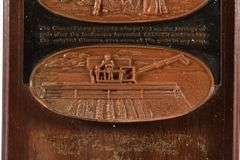 ALLIS-CHALMERS GLEANER COMBINE FOAM PLAQUE SIGN - Shackelton Auctions Inc.