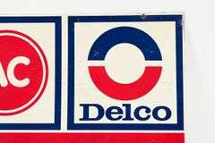 AC DELCO SERVICE D/S ALUMINUM SIGN - Shackelton Auctions Inc.