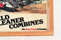 FRAMED 1970'S ALLIS-CHALMERS GLEANER L2/M2 COMBINES DEALERSHIP POSTER ...