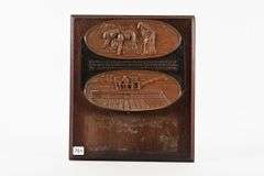 ALLIS-CHALMERS GLEANER COMBINE FOAM PLAQUE SIGN - Shackelton Auctions Inc.