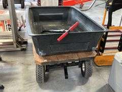 HOMEMADE CART WITH REMOVABLE TUB 33"X48" - Shackelton Auctions Inc.