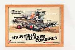 FRAMED 1970'S ALLIS-CHALMERS GLEANER L2/M2 COMBINES DEALERSHIP POSTER ...