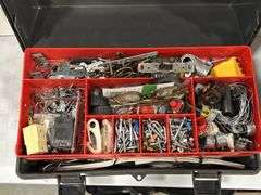 HOLT PLASTIC TOOL BOX WITH ELECTRICAL CONTENTS - Shackelton Auctions Inc.