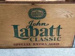 JOHN LABATT CLASSIC WOODEN BEER CRATE - Shackelton Auctions Inc.