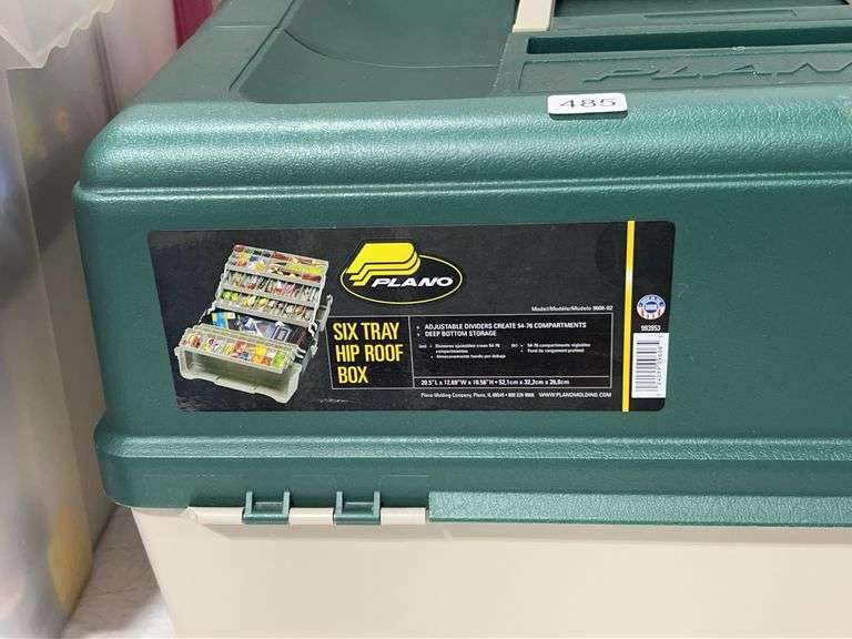 PLANO SIX TRAY HIP ROOF TACKLE BOX - Shackelton Auctions Inc.
