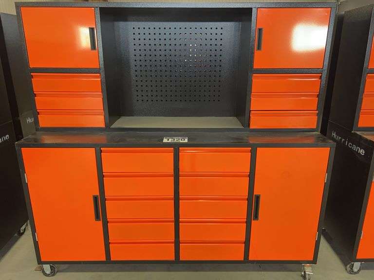 HURRICANE 16 DRAWER, 4 DOOR ROLLING TOOL CABINET - Shackelton Auctions Inc.