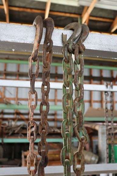 2 CHAINS APPROX 4' AND 5' - Shackelton Auctions Inc.
