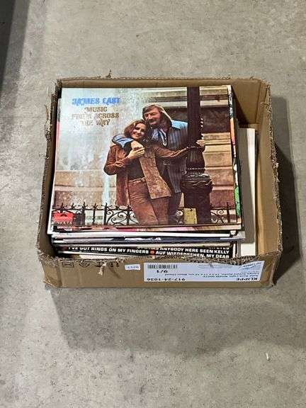 BOX OF ASSORTED 33RPM RECORDS - Shackelton Auctions Inc.