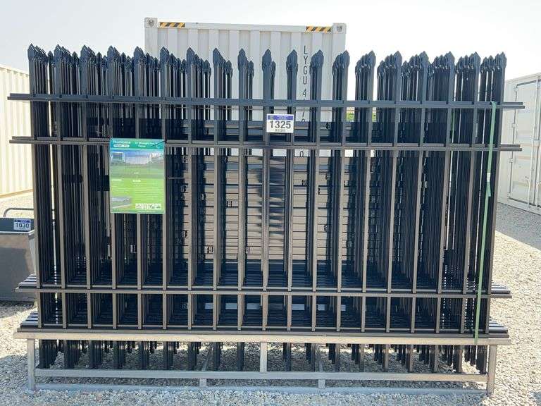 HURRICANE 10' WROUGHT IRON FENCE PANELS - Shackelton Auctions Inc.
