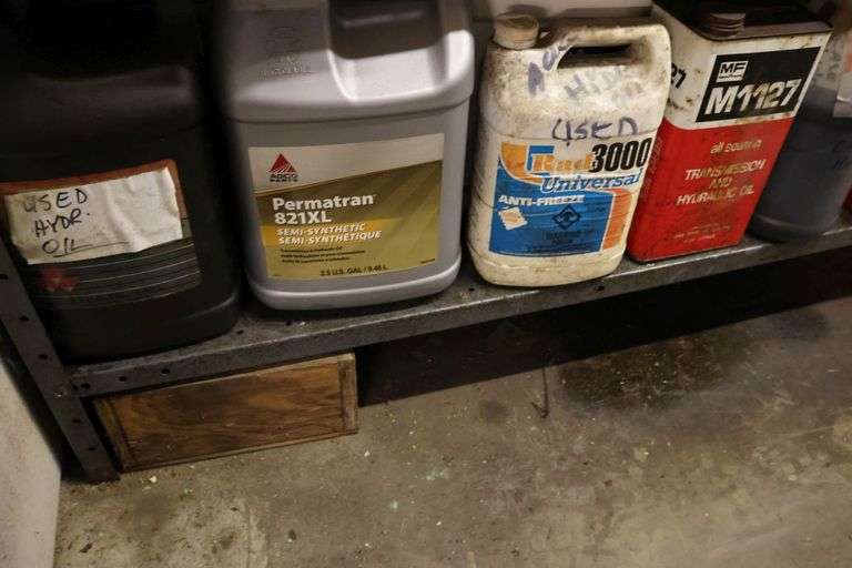 SHELF OF ASSORTED MOTOR OILS - Shackelton Auctions Inc.