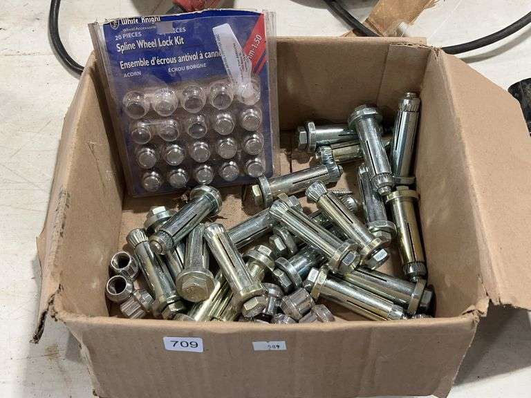 SPLINE WHEEL LOCK KIT AND ANCHOR BOLTS - Shackelton Auctions Inc.