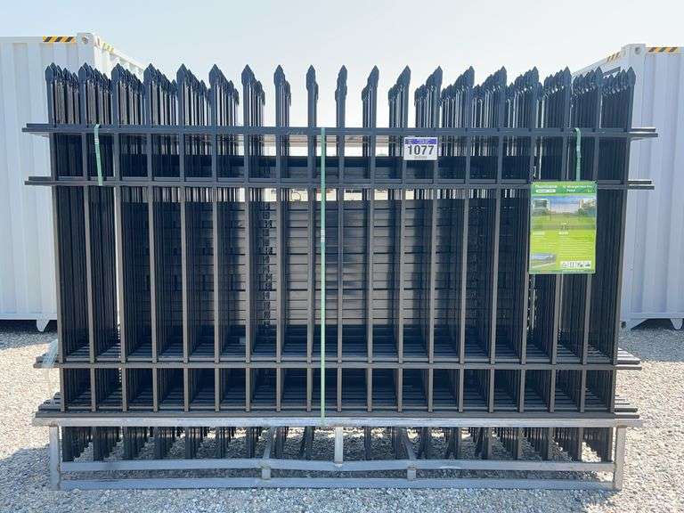 HURRICANE 10' WROUGHT IRON FENCE PANELS - Shackelton Auctions Inc.