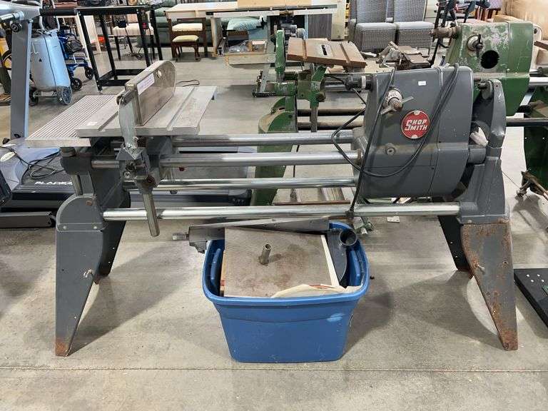 SHOP SMITH 36" LATHE WITH ATTACHMENTS AND ACESSORIES - Shackelton ...