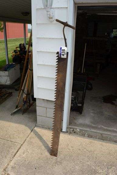 Antique Ice Saw with 5ft Blade - Shackelton Auctions Inc.